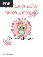 Abecedario en letra Timoteo | PDF | Juegos y actividades