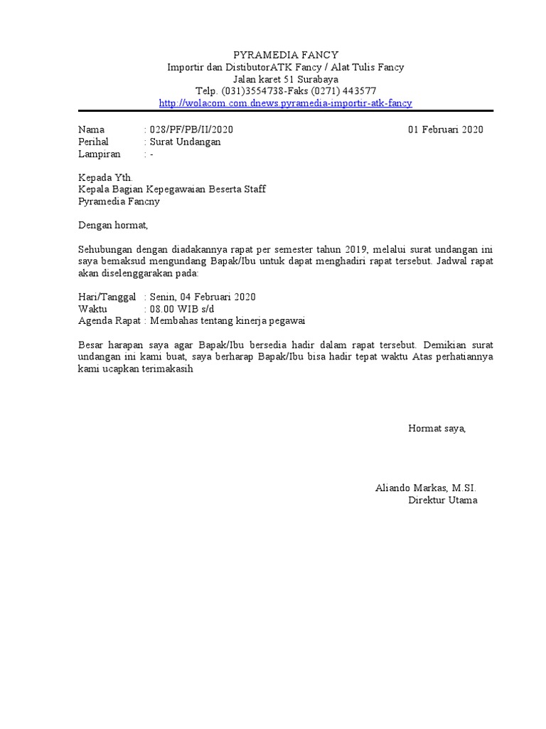 Surat Pyramedia Fancy | PDF | Karier & Perkembangan