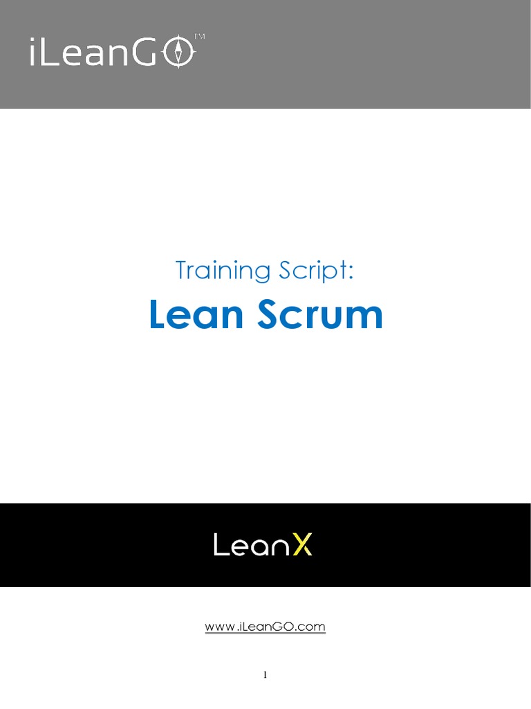 Lean Scrum-Script ENG v.01 | PDF | Scrum (Software Development) | Agile ...