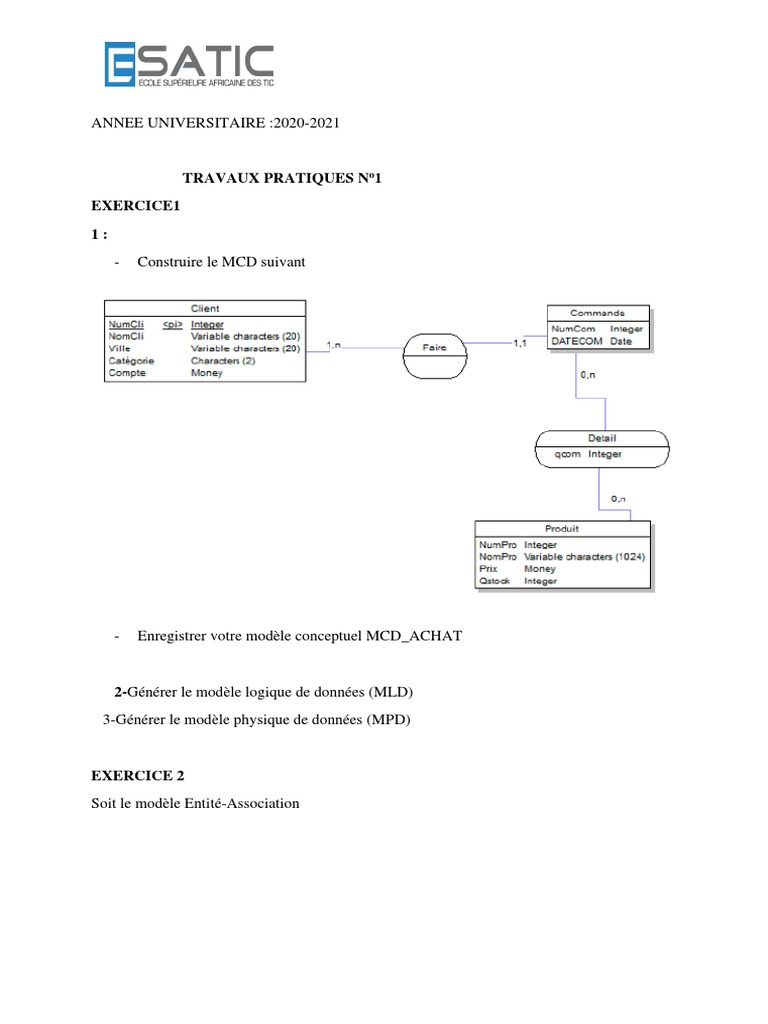 Modélisation de données avec PowerAMC | PDF