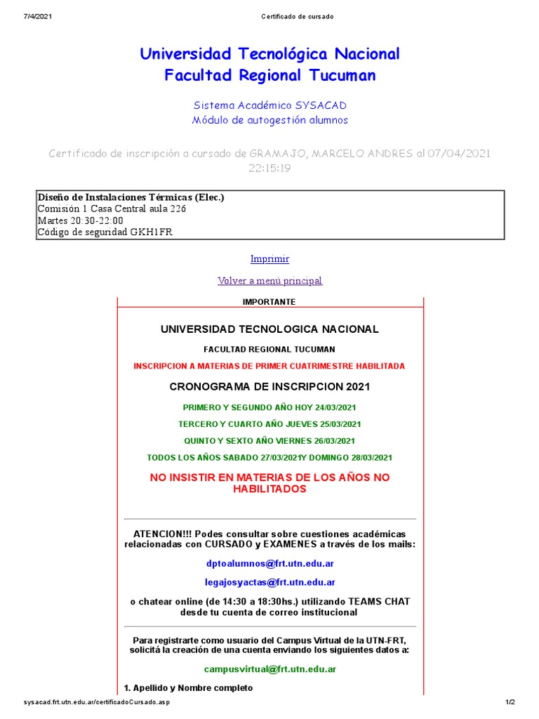 Certificado de Cursado | PDF | Informática | Internet Certificado de Cursado | PDF | Informática | Internet
