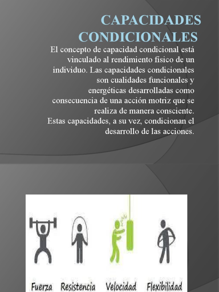 Capacidades Condicionales | PDF