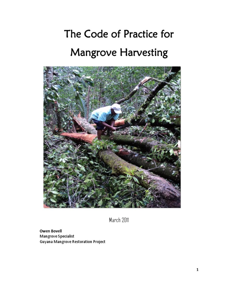Code of Practice - Mangrove Harvesting | PDF | Forestry | Sustainability