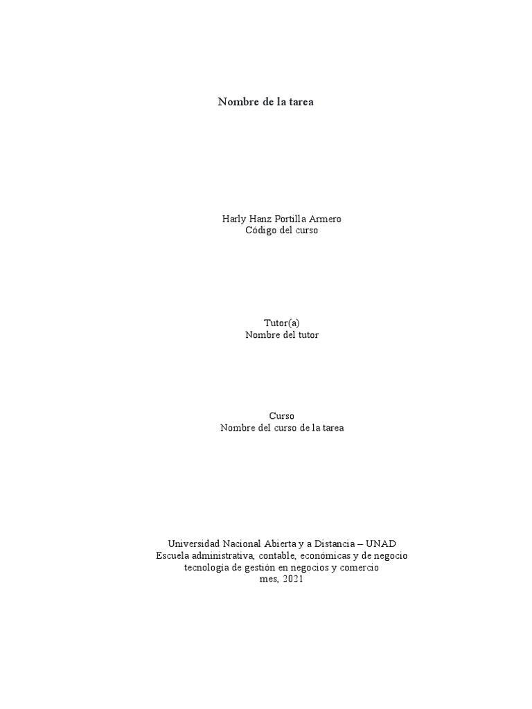 Ejemplo de Portadas APA | PDF