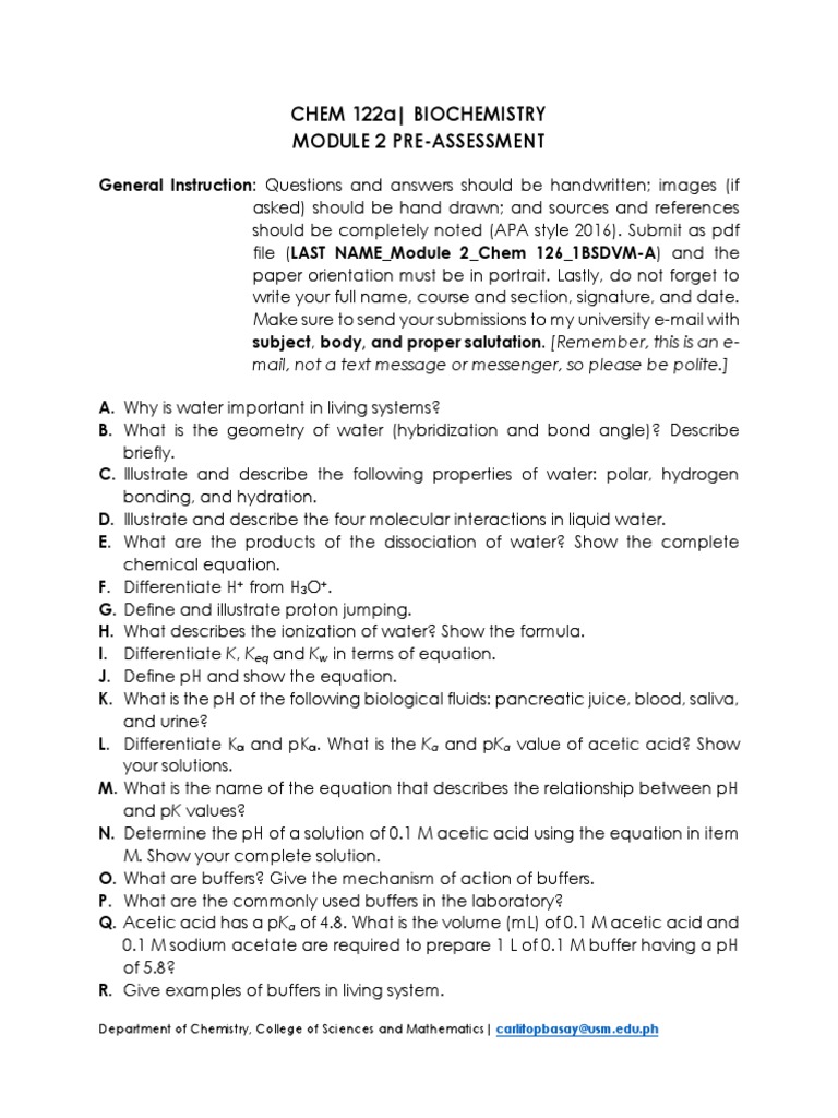 Module 2 Pre-Assessment | PDF