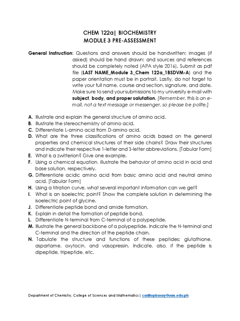 Module 3 Pre-Assessment | PDF | Science & Mathematics