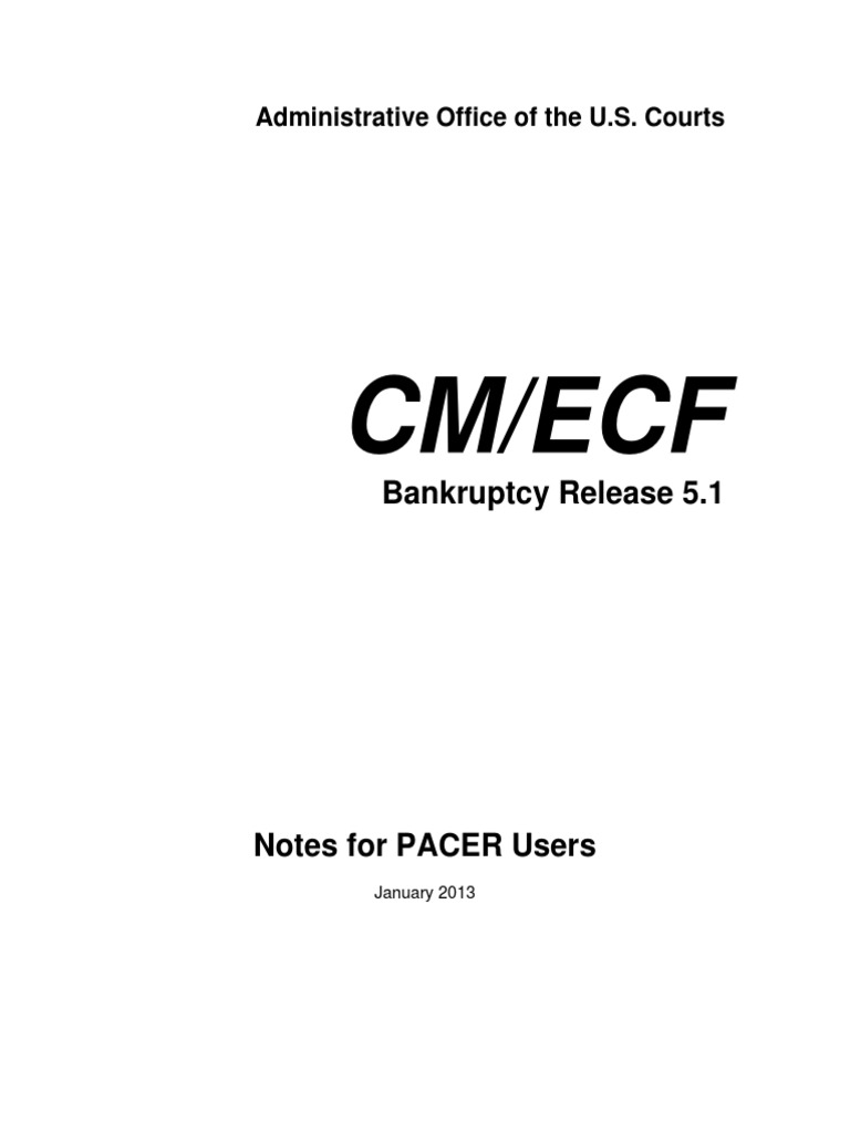Pacer User Guide | PDF | Cm/Ecf | Information Technology