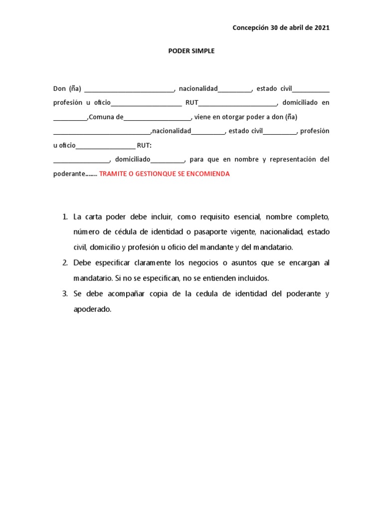 PODER SIMPLE Modelos | PDF | Finanzas y dinero