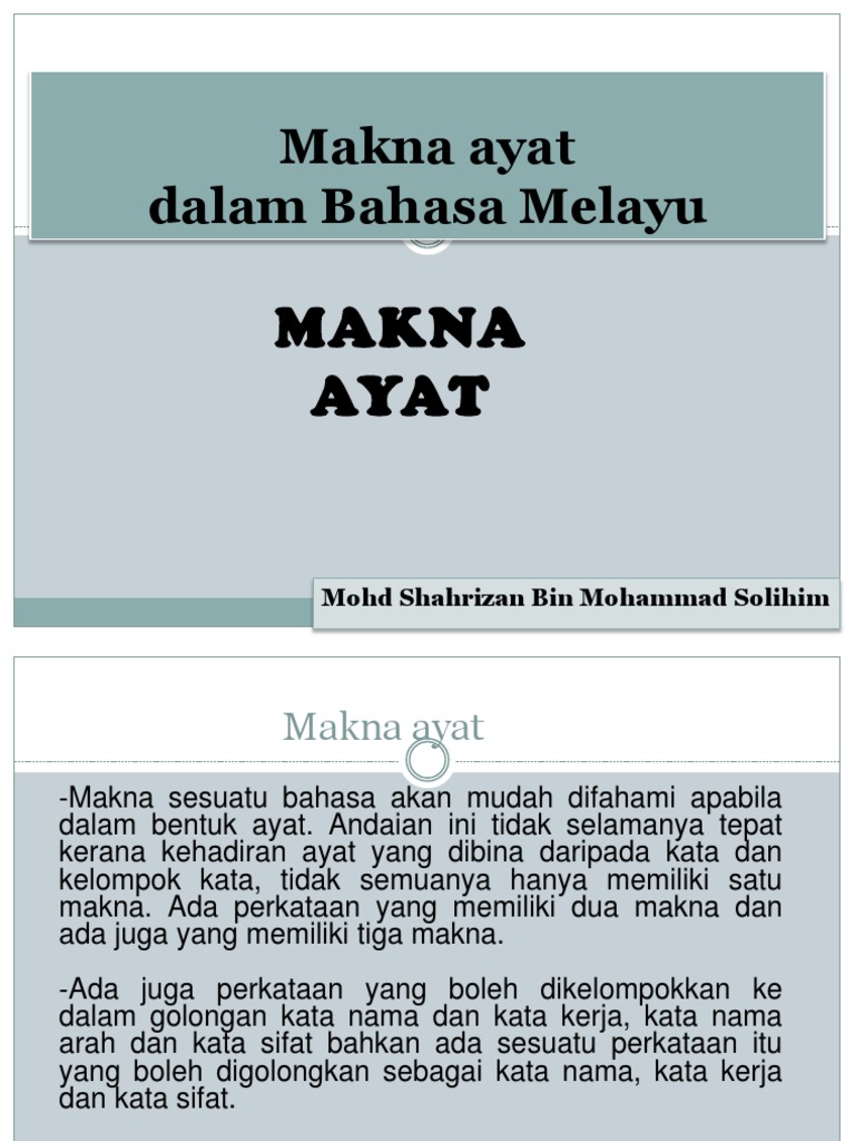 Makna Ayat | PDF