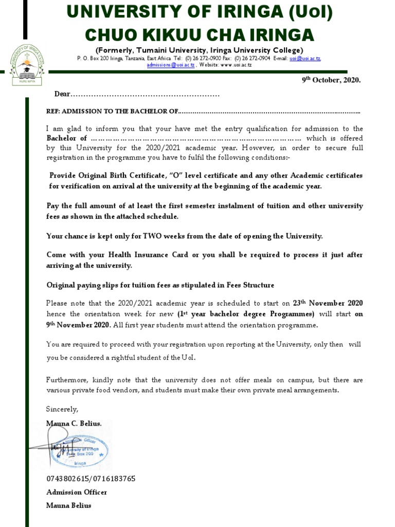 UoI - Updated Degree Joining Instruction 2020 - 21 | PDF | Fee | Business