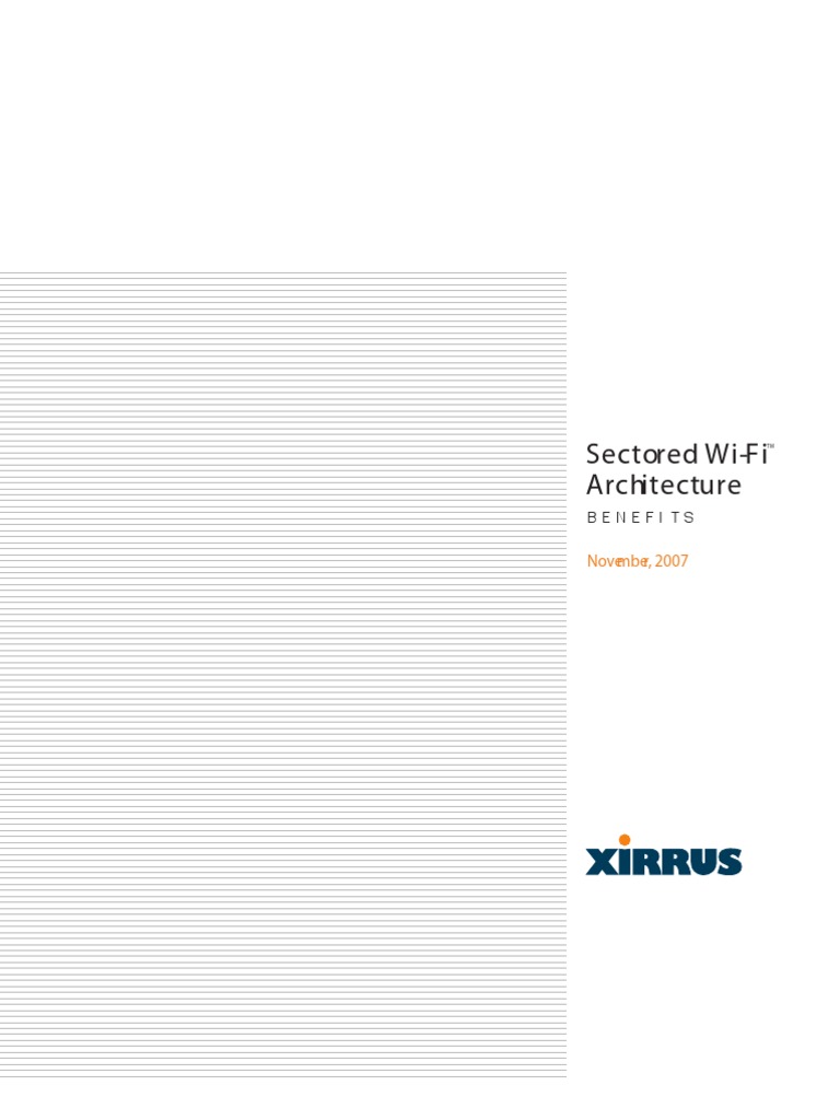 Sectored Wi-Fi Architecture: Benefits | PDF | Wireless Access Point | Wi Fi