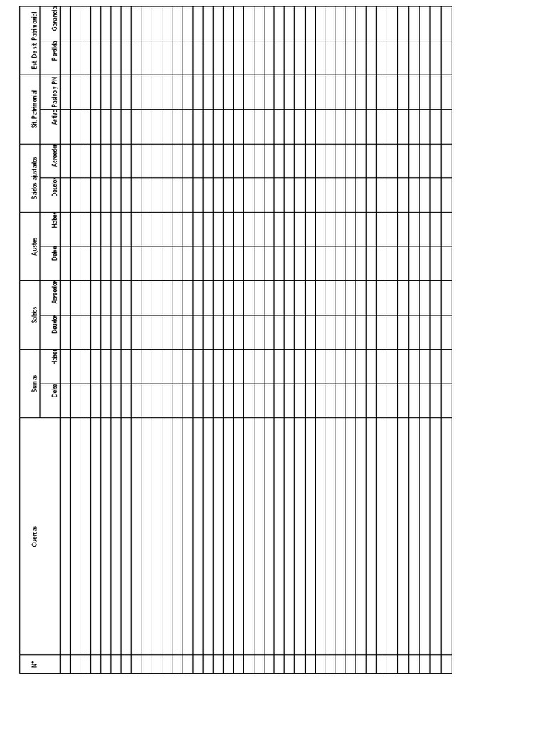 Planilla de 12 Columnas | PDF