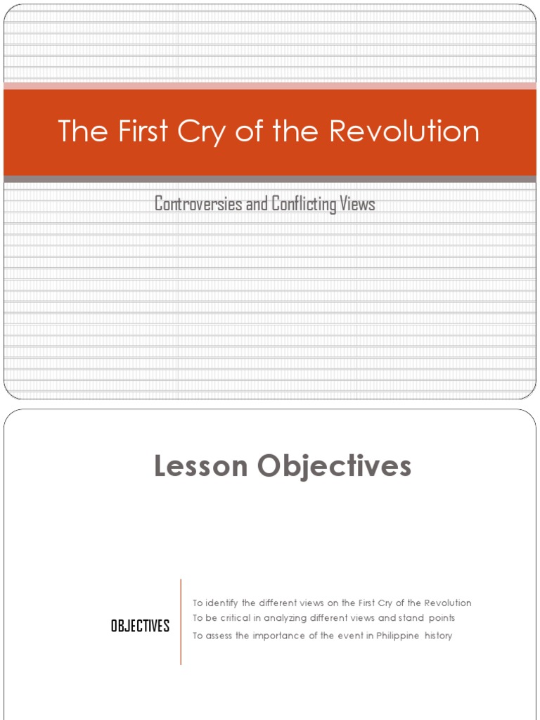LESSON 12 The First Cry of The Revolution | PDF | Philippines