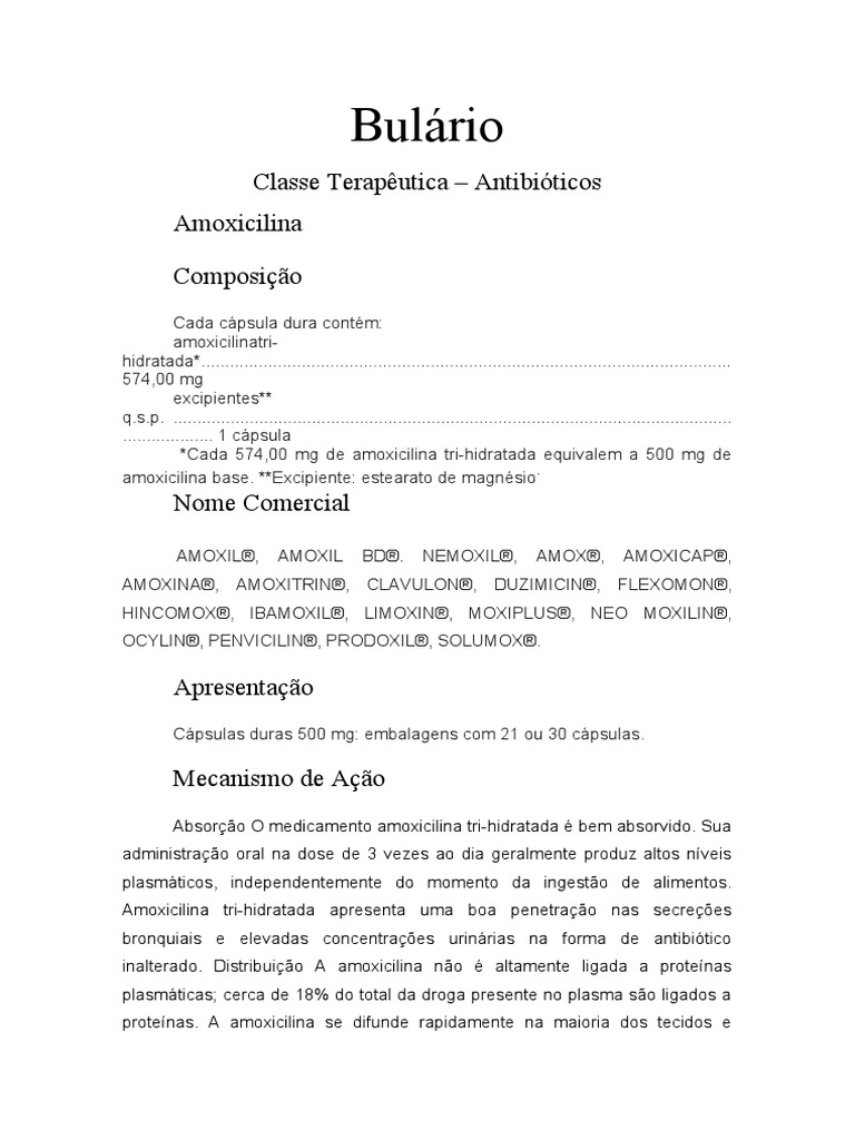 Bulário | PDF | Anti-inflamatório não esteroide | Penicilina