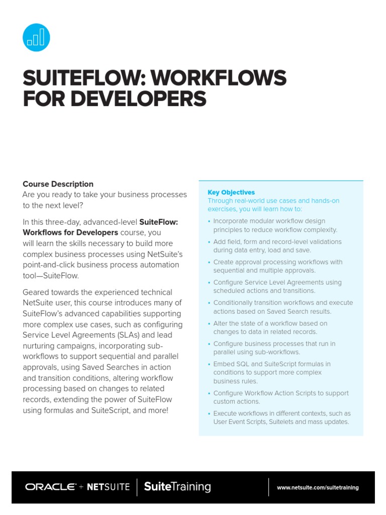 SuiteFlow Workflows For Developers Data Sheet | Download Free PDF ...