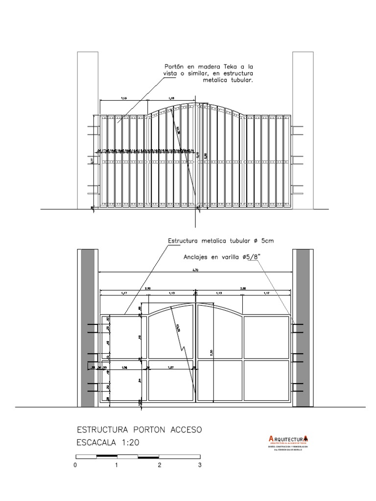 Detalle Constructivo Porton | PDF