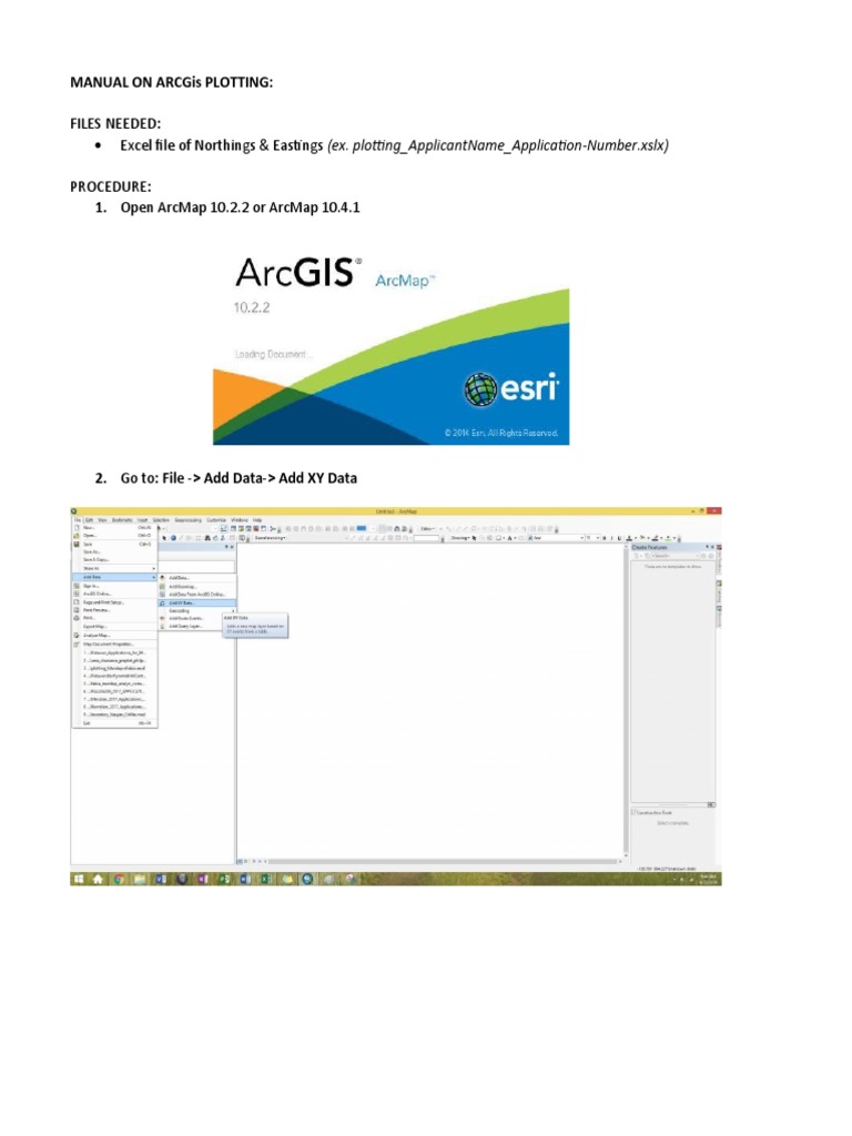Plotting Northings & Eastings in ArcGIS | PDF | Geophysics ...