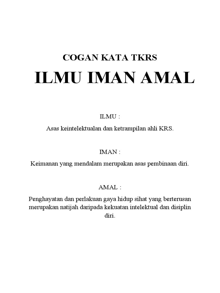 Cogan Kata Tkrs | PDF