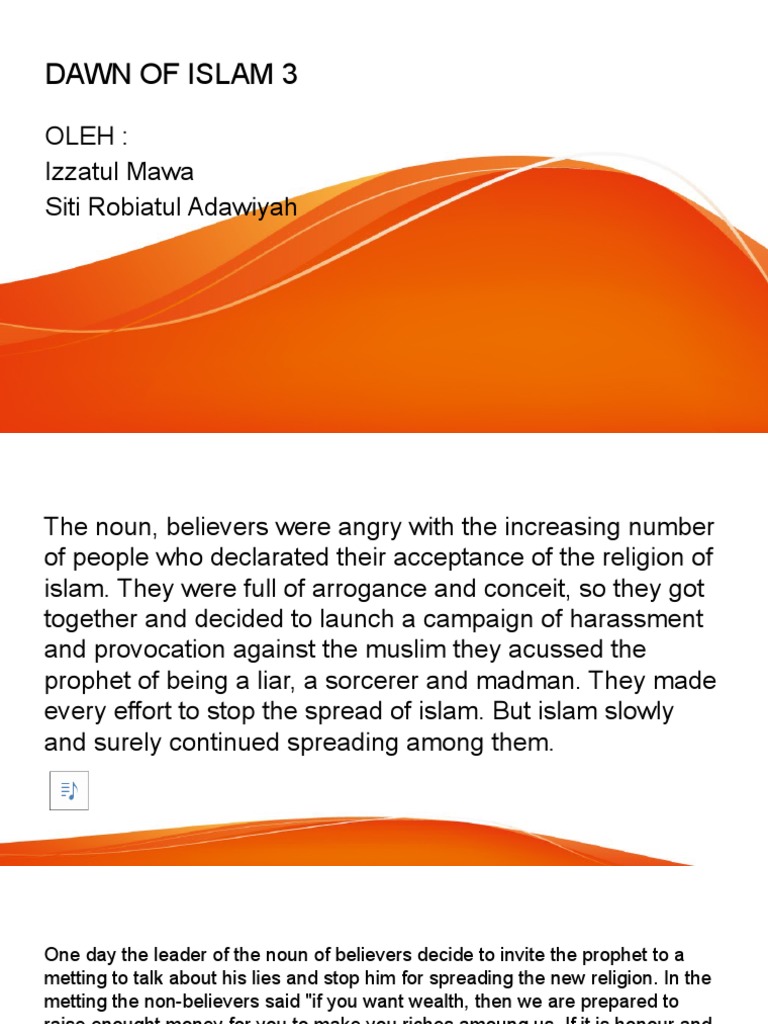 Dawn of Islam 3 | PDF | Muhammad | Abrahamic Religions