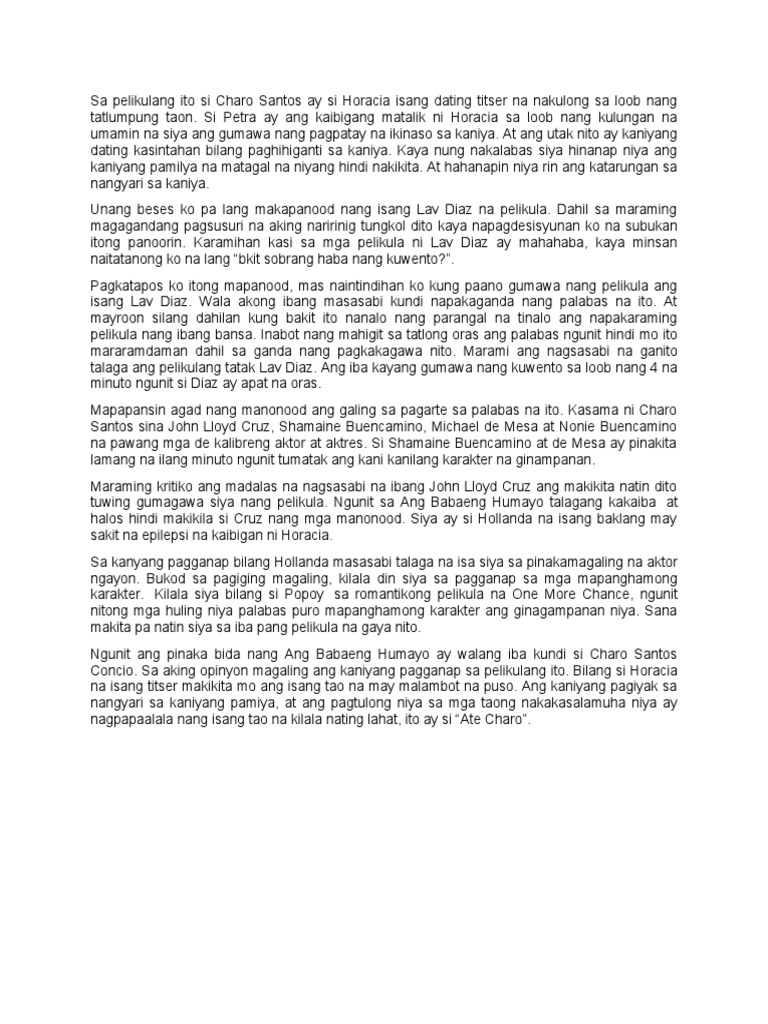 Ang Babaeng Humayo | PDF