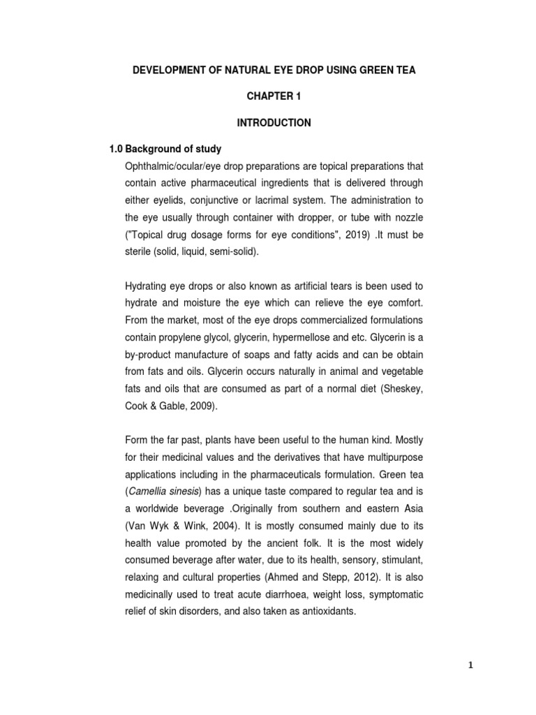 Proposal Green Tea | PDF