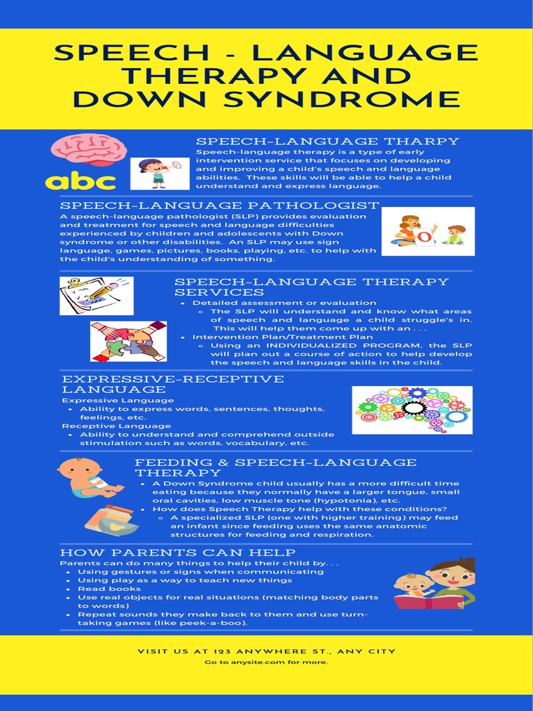 Speech Therapy for Down Syndrome | PDF | Speech Language Pathology ...