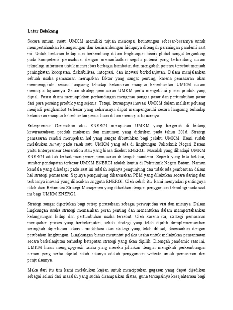 Pembaruan PKM Pi | PDF