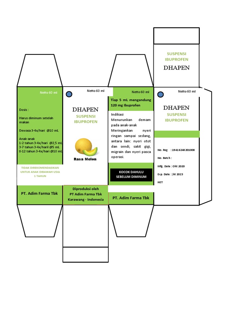 Kemasan Suspensi Ibuprofen | PDF