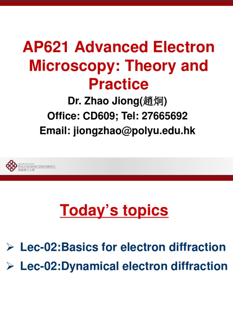 AP621 Lect02 Diffraction | PDF | Carbon Nanotube | Diffraction