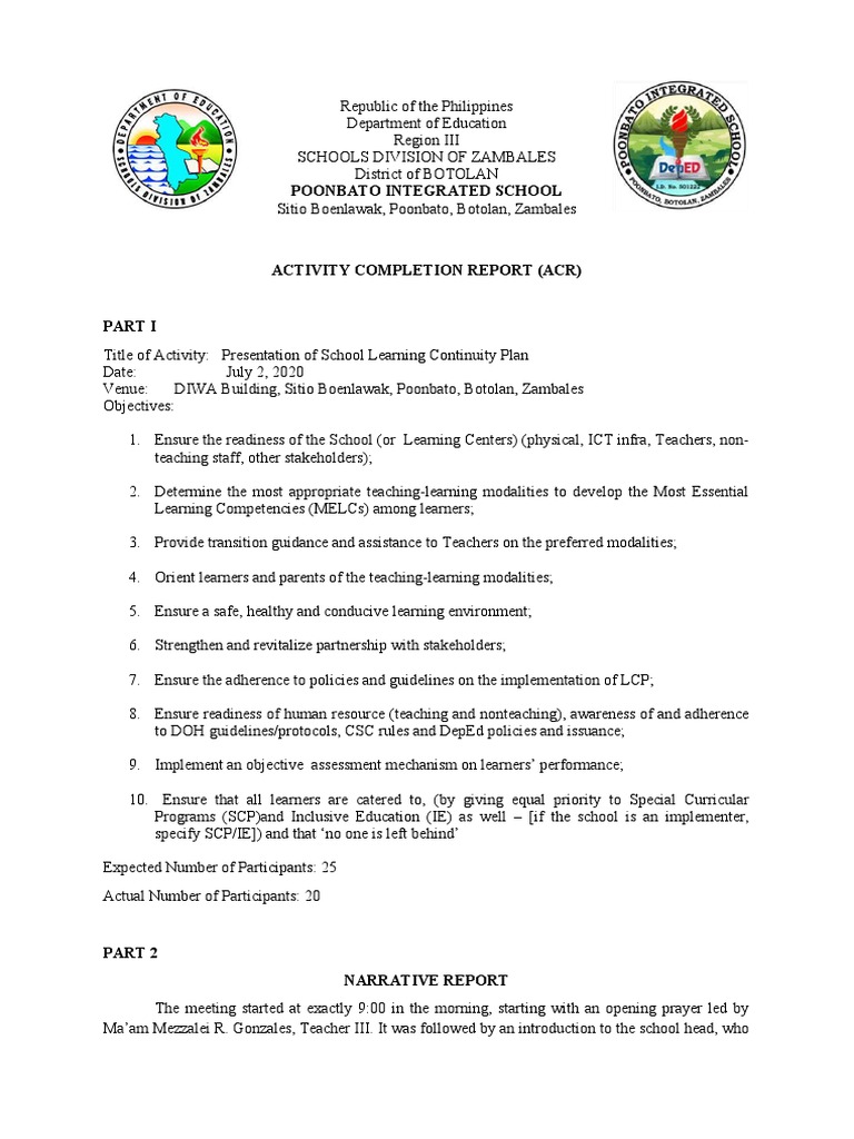 Poonbato Integrated School | PDF | Human Nature | Learning