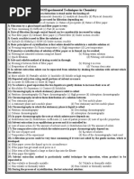 MCQ Chromatography | PDF | Chromatography | Elution