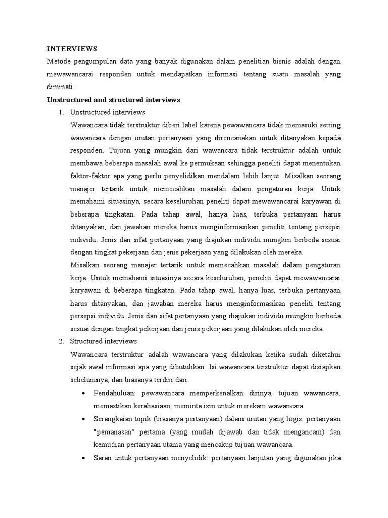 Uma Sekaran Interviews | PDF