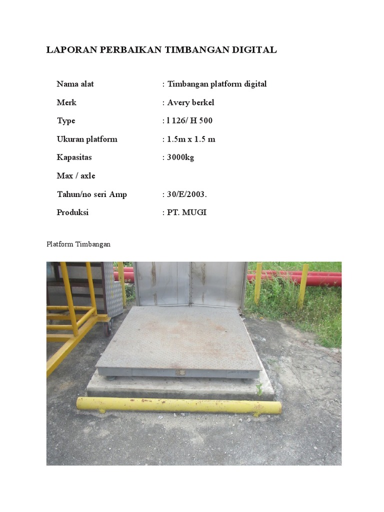 Prosedur Service Timbangan | PDF | Programmable Logic Controller ...