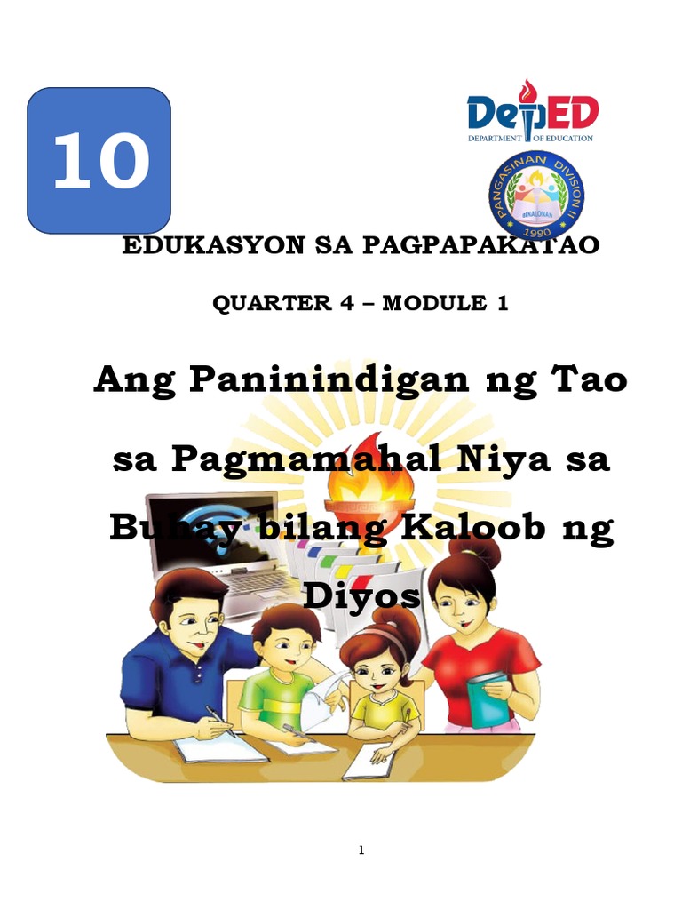 EsP 10 Modyul 1 Unang Linggo Q4 6.docxDIVISIONslm | PDF