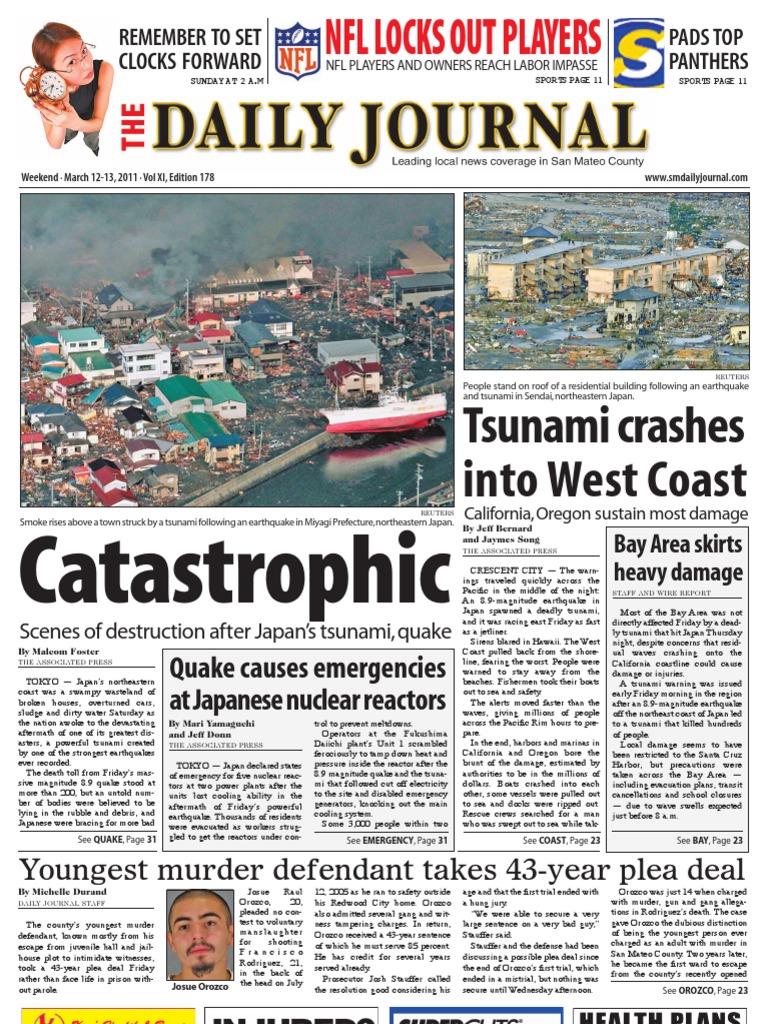 03-12-11 Edition | PDF | Tsunami | Timeline Of The Fukushima Daiichi ...
