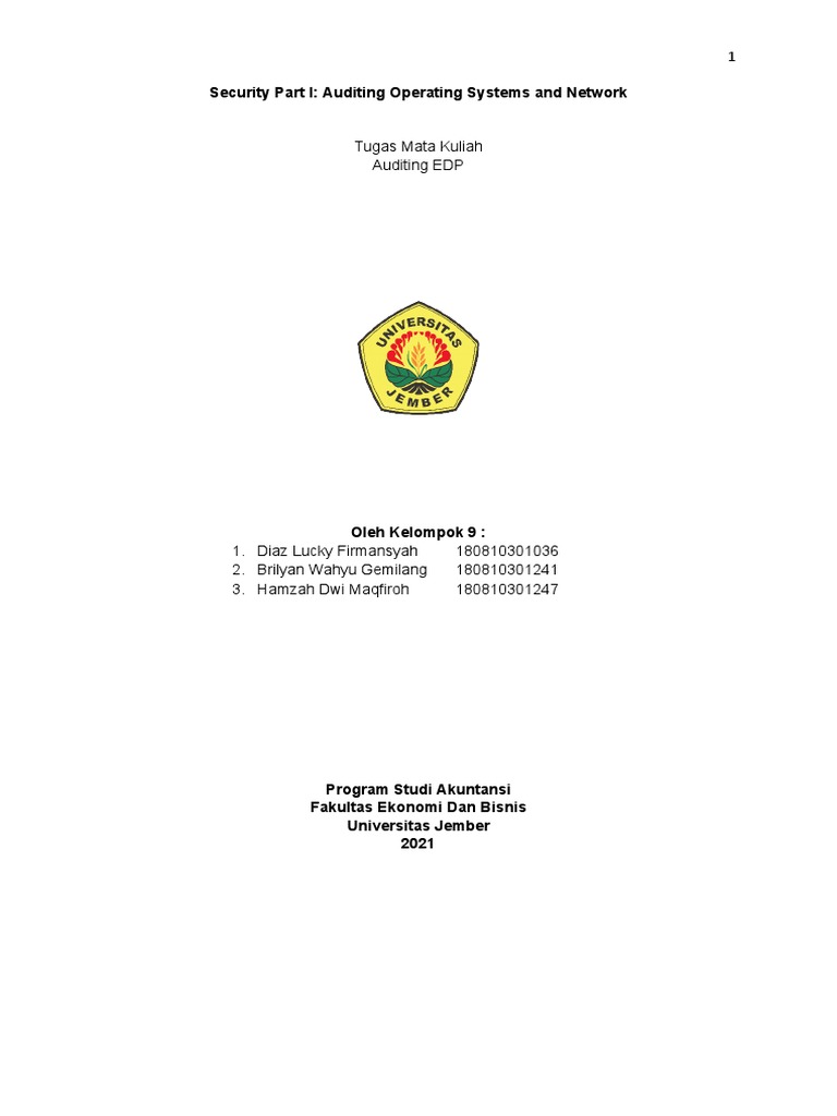 Resume Audit EDP BAB 3 | PDF | Komputer