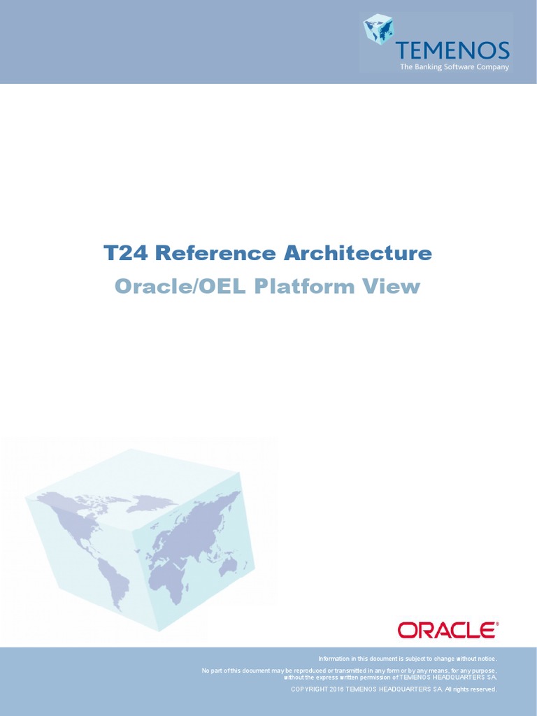 T24 Reference Architecture OracleOEL Platform View-Draft | PDF | Application Server | Hypertext ...