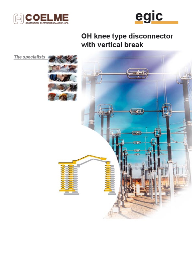 OH Knee-Type Disconnector Overview | PDF | Electrical Substation | Switch