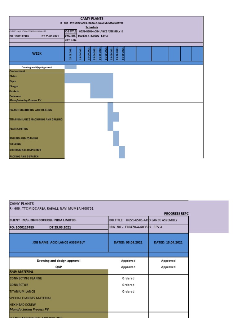 Progress Report | PDF | Machining | Pipe (Fluid Conveyance)