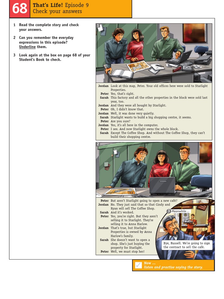 Check Your Answers: Listen and Practise Saying The Story | PDF