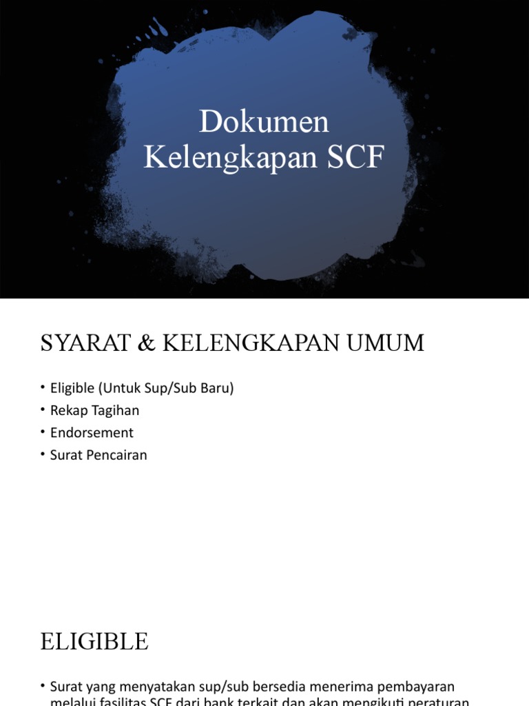SCF DOKUMEN | PDF