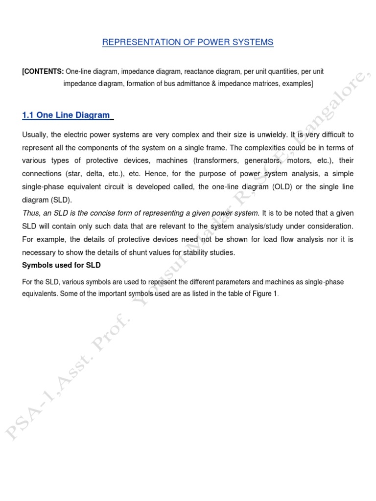 Module 1 Representation of PU System | PDF | Electrical Impedance ...