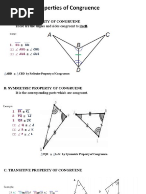 Symmetric Property Of Congruence Geometry