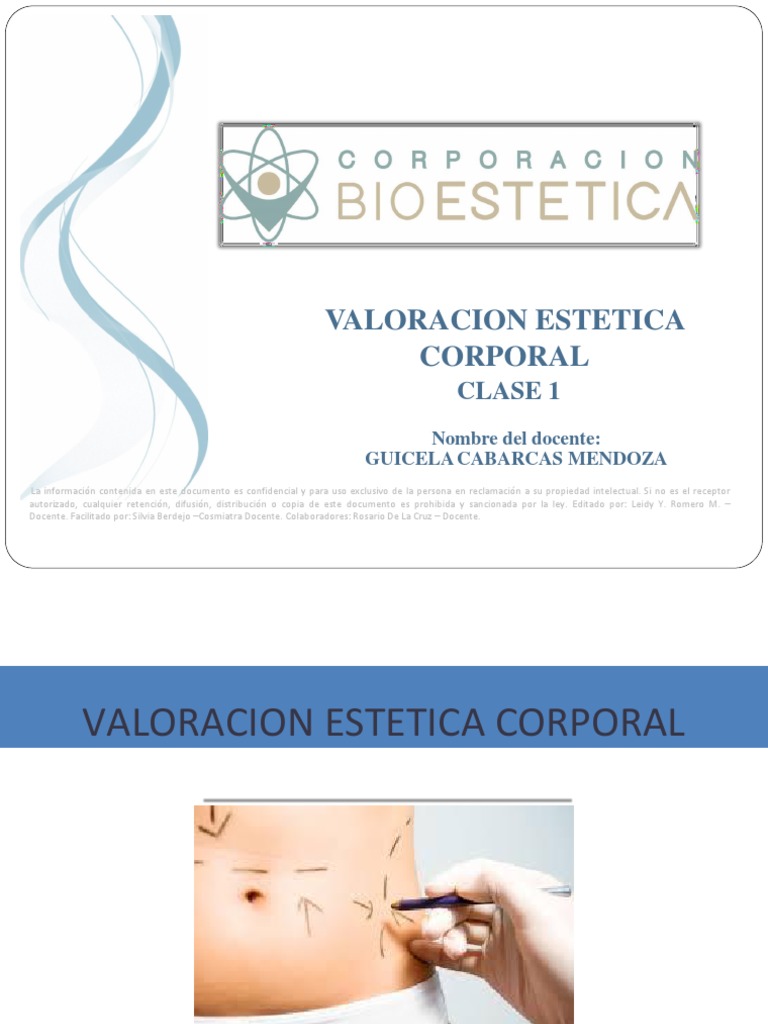 1.valoracion Estetica Corporal - Antropometria | PDF | Índice de masa ...