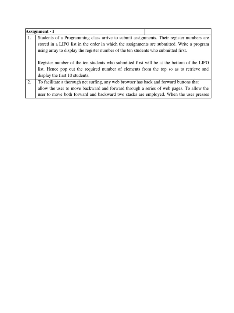 Assignment - I | PDF | Algorithms And Data Structures | World Wide Web