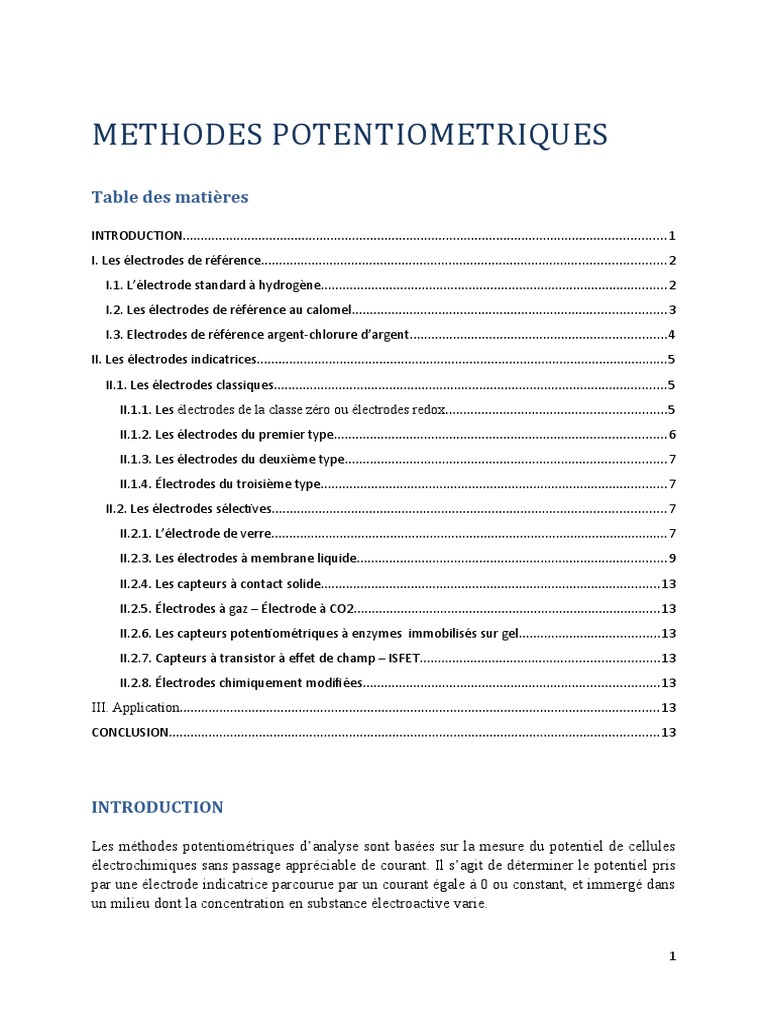 l2 - Cours2 Potentiometrie Fevrier 2018 | PDF | Titrage | Chimie