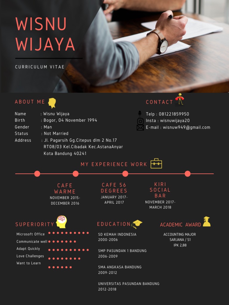 Colorful Neon Creative Resume | PDF