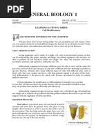 Module 5 General Biology 1 | PDF | Cell Membrane | Phospholipid