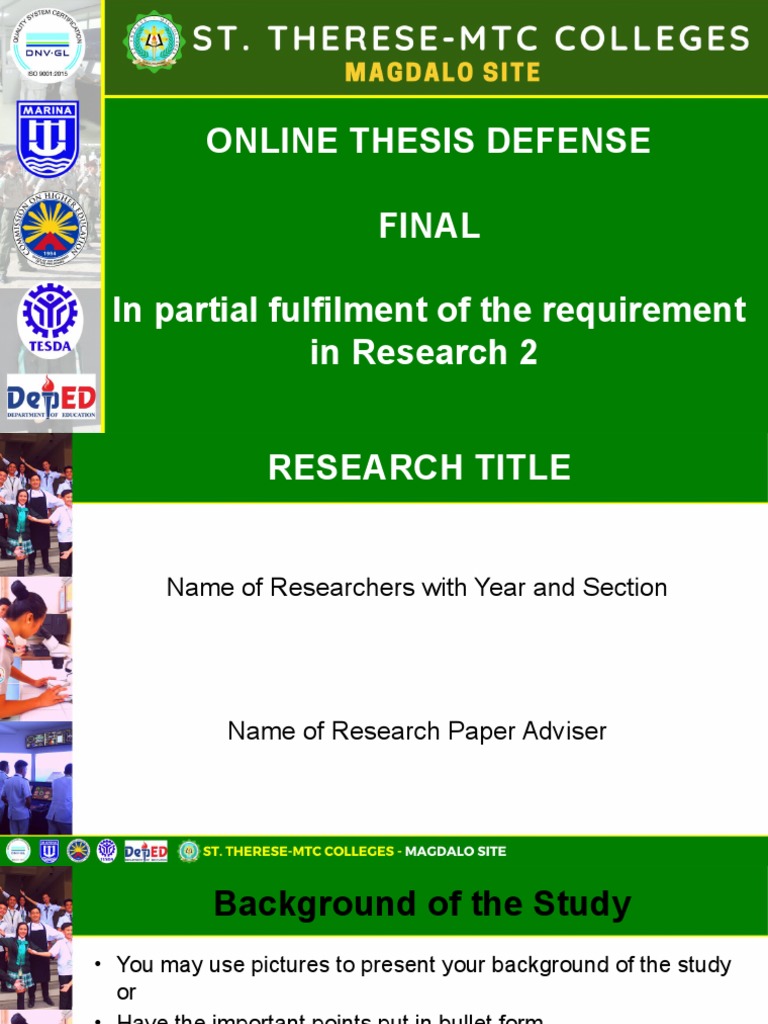 Final Defense PPT Template Magdalo | PDF
