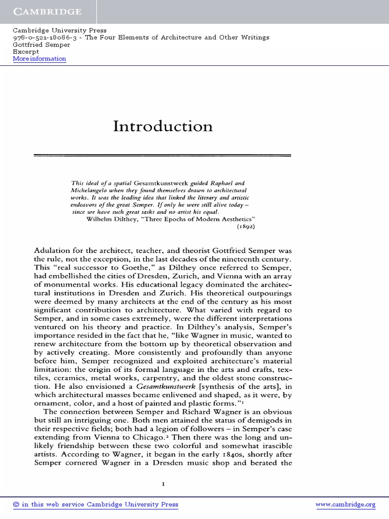 Four Elements of Architecture - Introduction | PDF